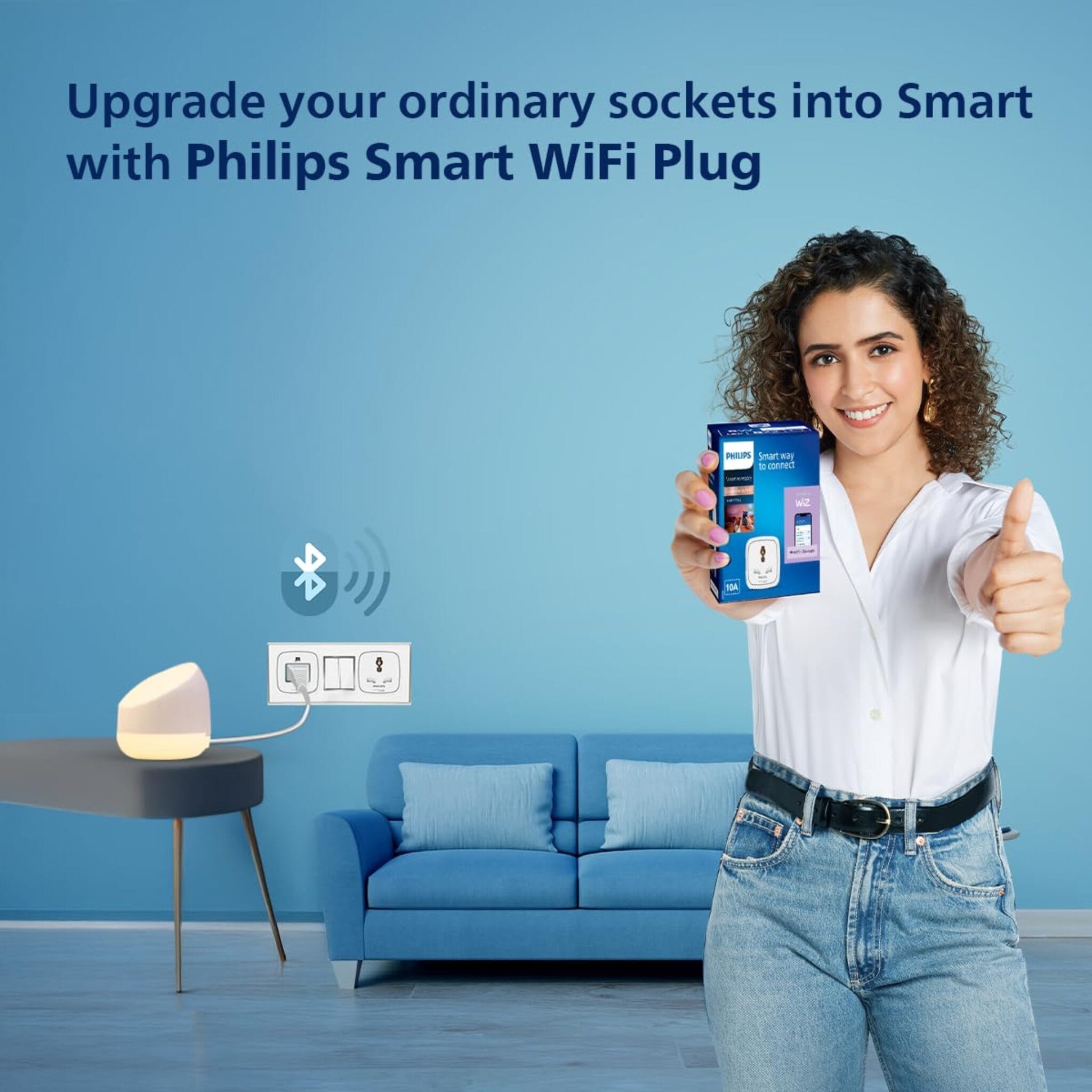 Philips Smart WiFi Plug 16A With Energy Mentoring (WiZ Connected)