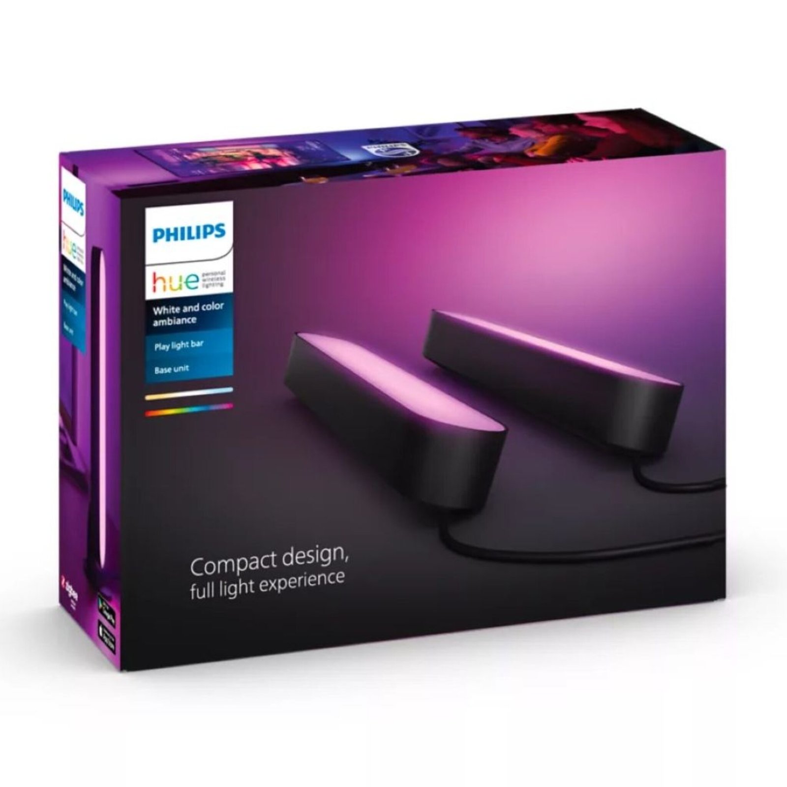 Philips Hue Play Light Bar Double Pack | Black | White & Color Ambiance ...