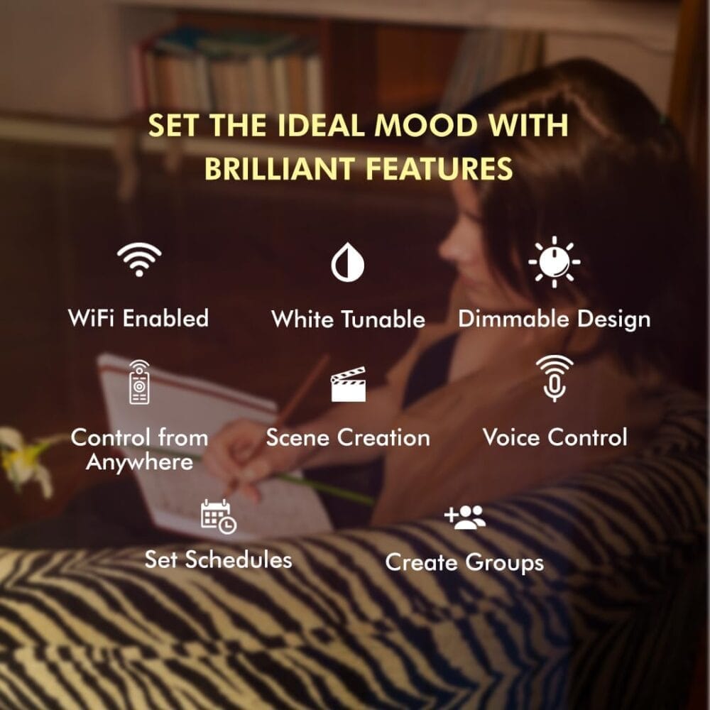 Wipro Smart LED Tube Light CCT 20W - WiFi Tunable White 4 Feet Batten