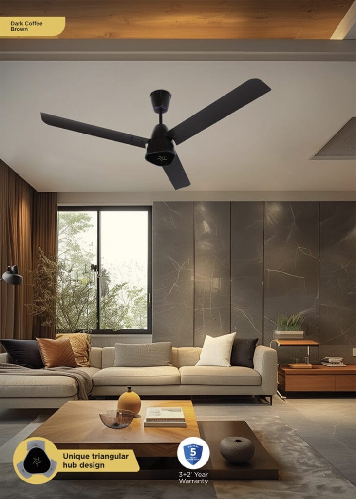 Ecolink AiroGeometry Smart IoT BLDC Ceiling Fan With RF Remote And WiFi ...