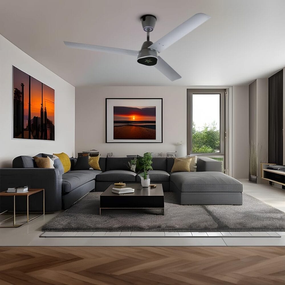 Ecolink AiroGeometry Smart IoT BLDC Ceiling Fan With RF Remote And WiFi ...