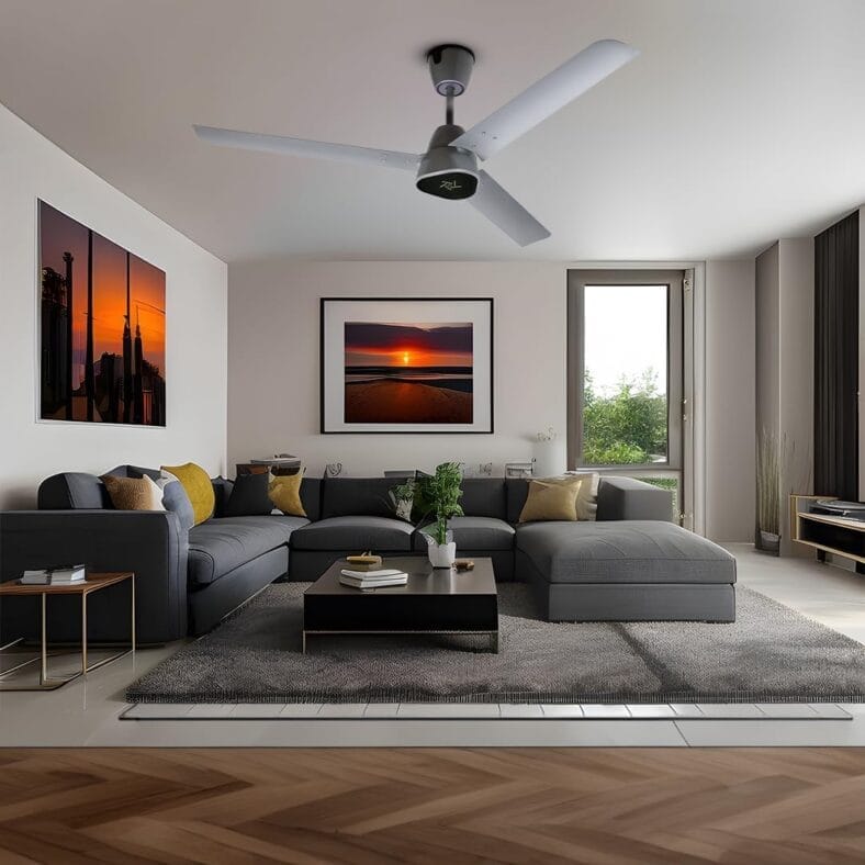 Ecolink AiroGeometry Smart IoT BLDC Ceiling Fan With RF Remote And WiFi ...