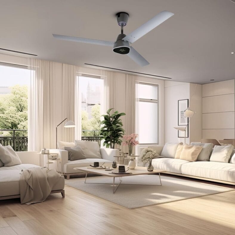 Ecolink AiroGeometry Smart IoT BLDC Ceiling Fan With RF Remote And WiFi ...