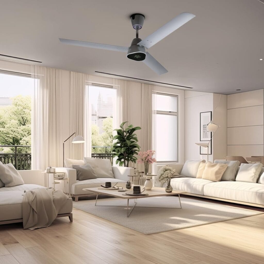 Ecolink AiroGeometry Smart IoT BLDC Ceiling Fan With RF Remote And WiFi ...