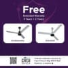 Ecolink AiroGeometry Smart IoT BLDC Ceiling Fan With RF Remote And WiFi ...