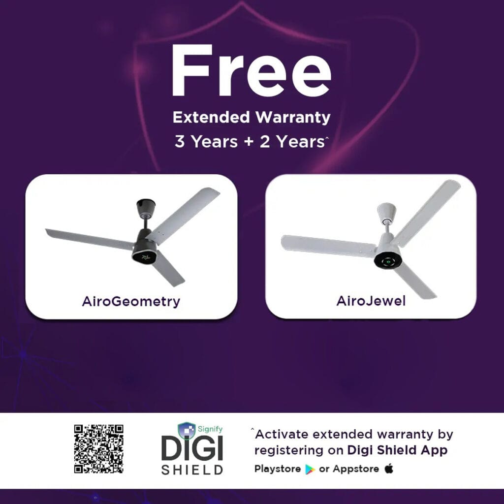 Ecolink AiroGeometry Smart IoT BLDC Ceiling Fan With RF Remote And WiFi ...