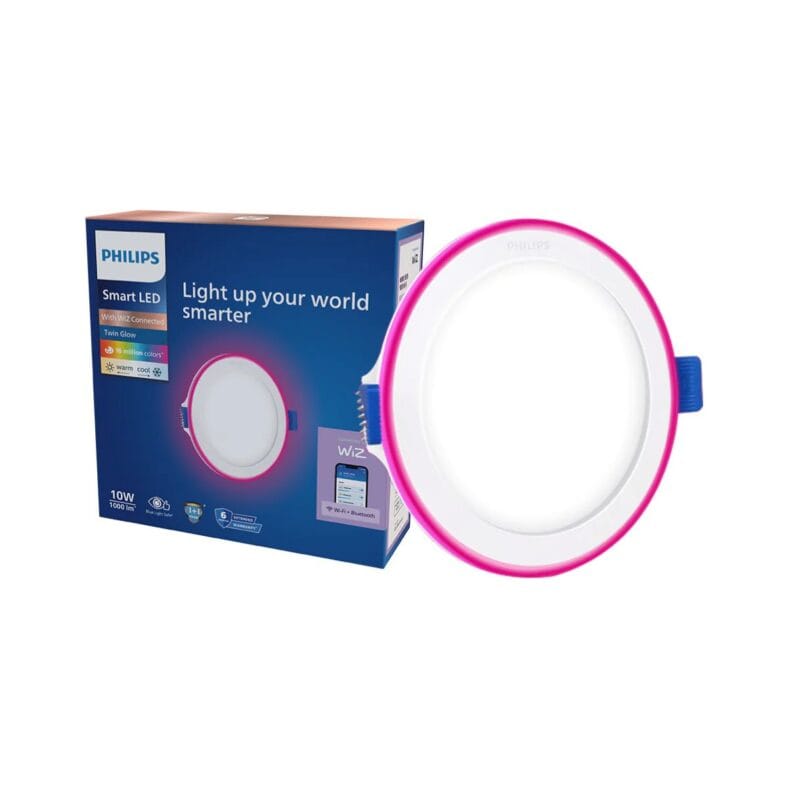 Philips WiZ Twin Glow Smart Wi-Fi LED Downlight TW + RGB | Dual Zone DL ...