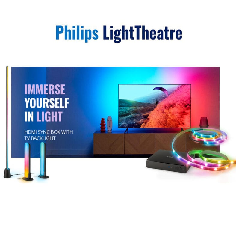 Philips WiZ LightTheatre Kit - 55”-65”/ 75”-85” | Bundle Of WiZ HDMI ...